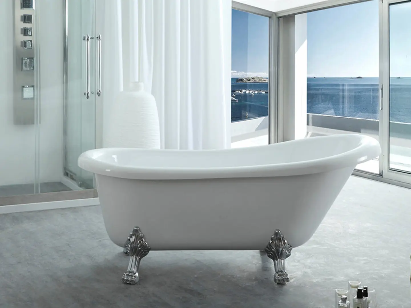 Badekar – Fritstående, helstøbte & luksuriøse modeller | SPA Kompagniet